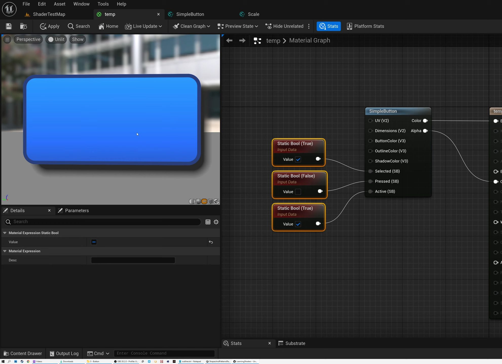 Unity UE4 Shader UI图形按钮制作 UI特效 UI高级按钮 1
