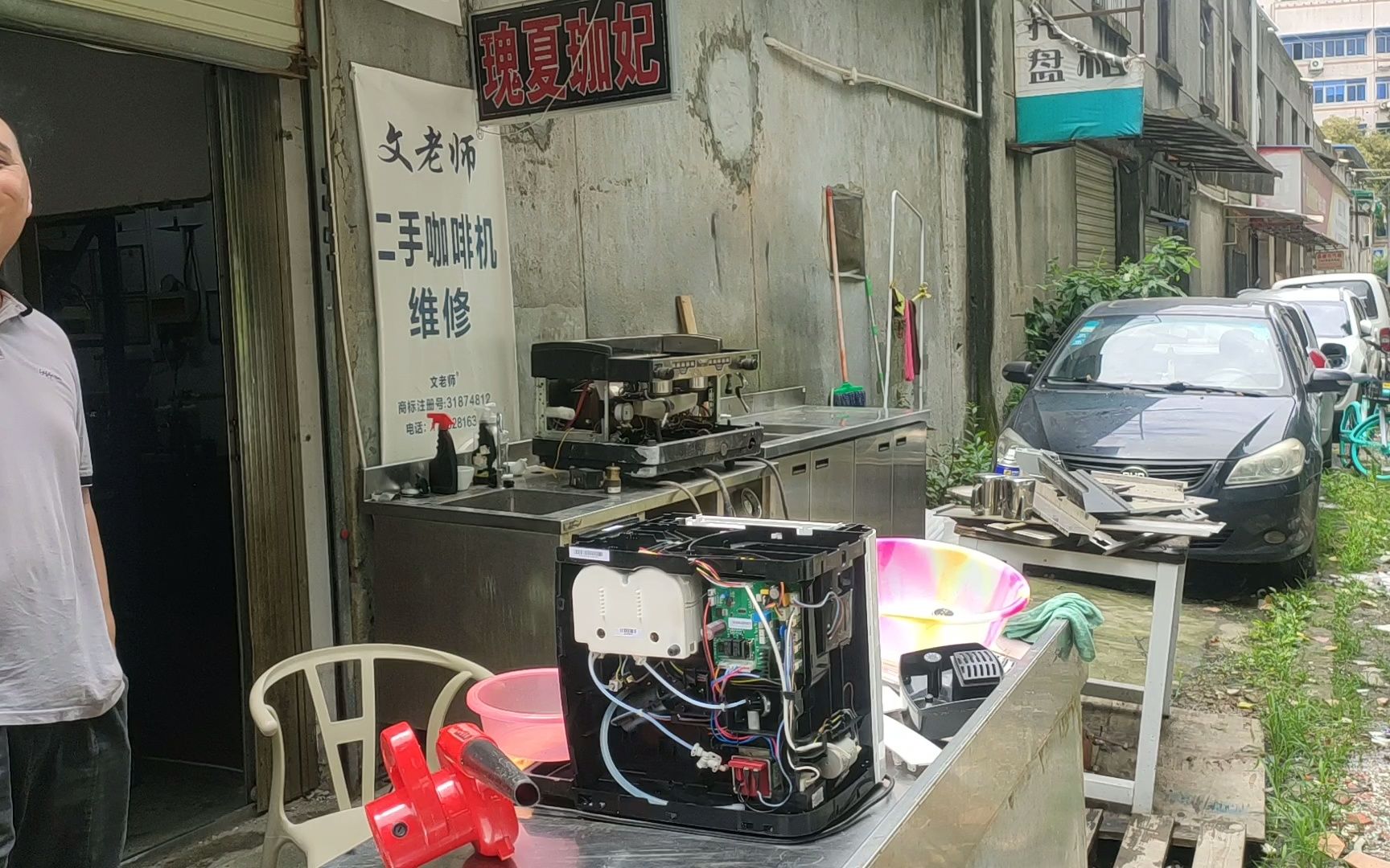 瑰夏成都36咖啡机常见故障及维修图解,ACA咖啡机故障灯的维修