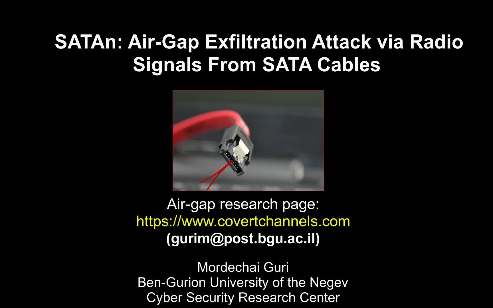 【转载】SATAn-使用 SATA 电缆作为天线传输无线电信号进行Air-gap...