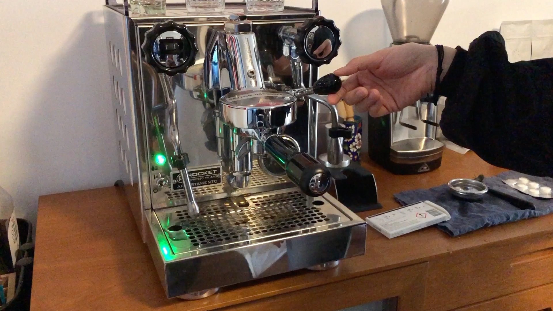 Rocket Appartamento意式咖啡机清洗