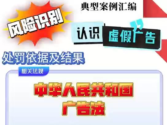 【市监合规透视】第一期 典型案例风险识别:认识虚假广告