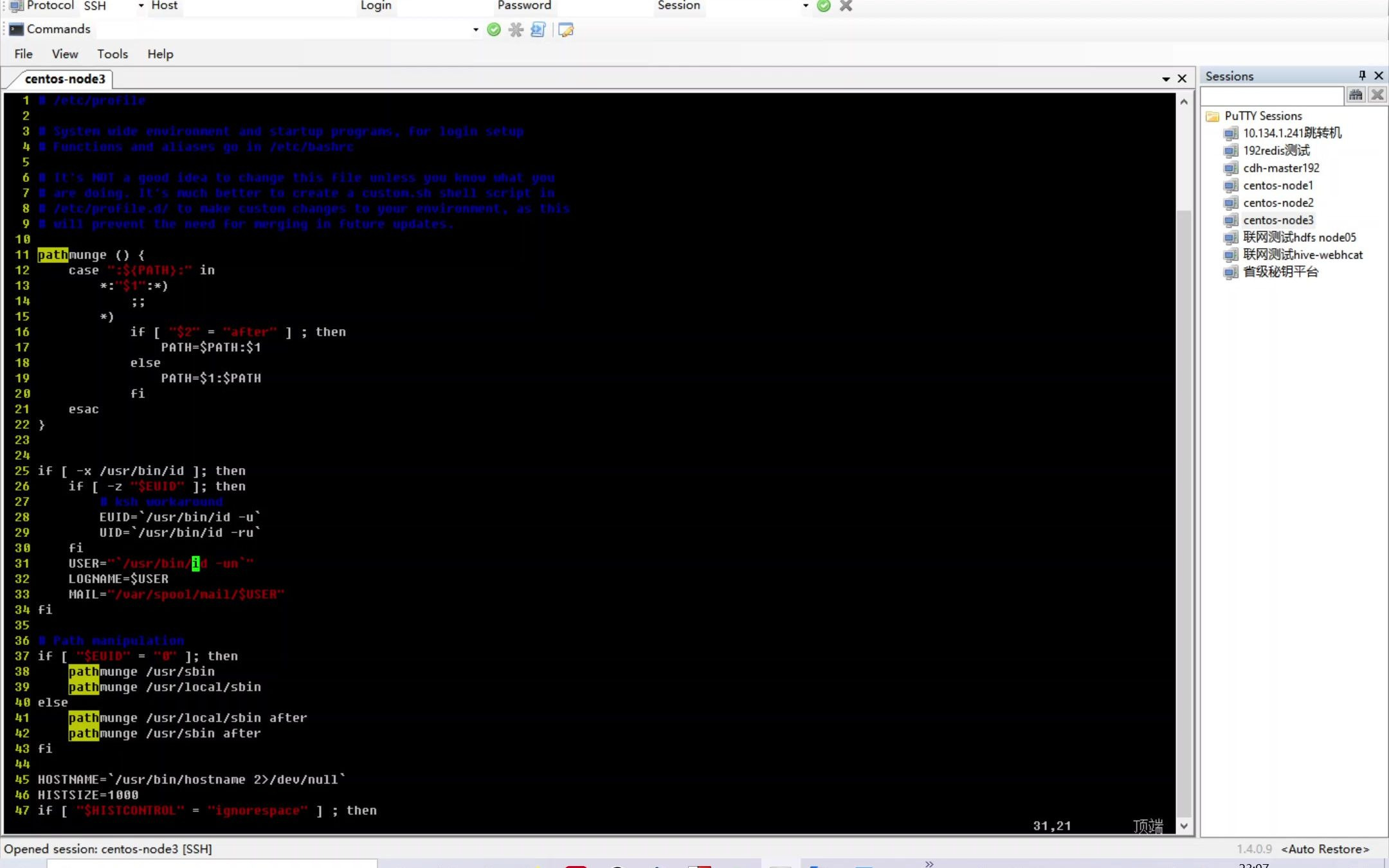 vim正常模式下的光标移动
