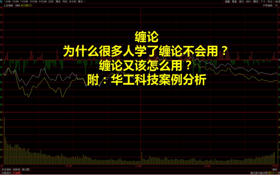 20230707缠论:为什么很多人学了缠论不会用?缠论又该怎么用?附:华工...