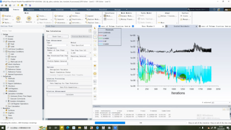#ANSYS Fluent #求解器设置与计算 #二维容器中注水#欧拉多相流二维...