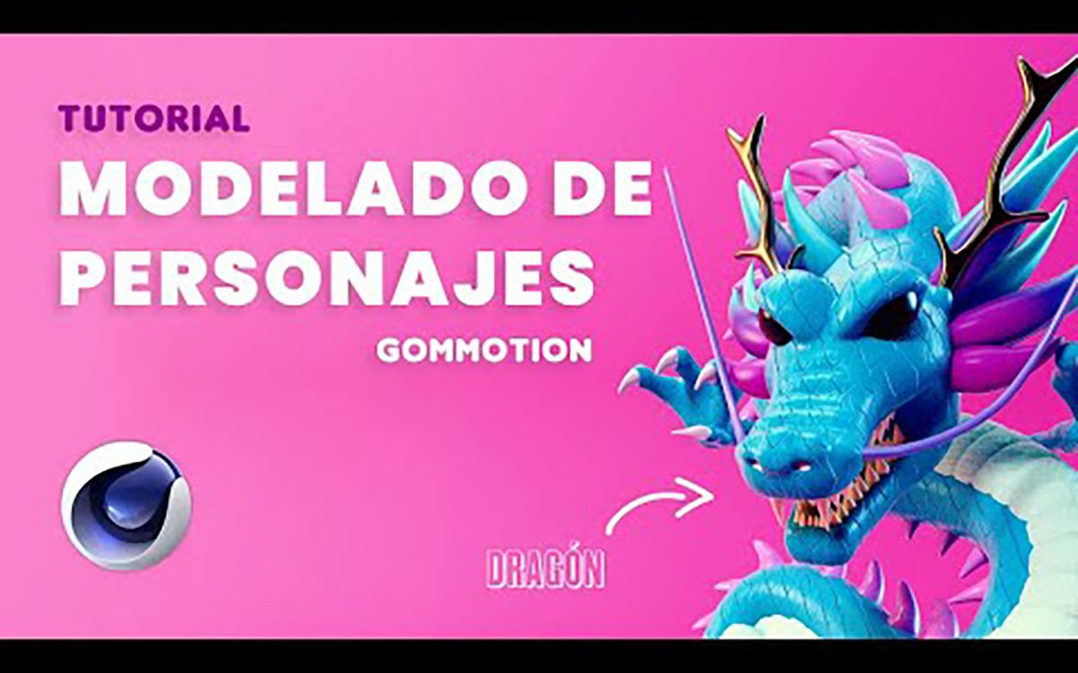 如何用C4D建模一条龙(中西文字幕)