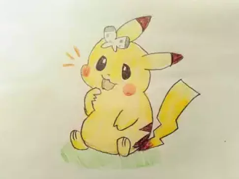 ...小文课堂】儿童画卡通画如何画皮卡丘 文小文教你学画画 幼儿简笔画...