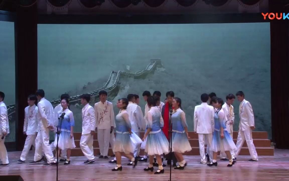 ...(中学生组)湖南省中华经典诗文诵读复赛一等奖无损背景音乐LED视频