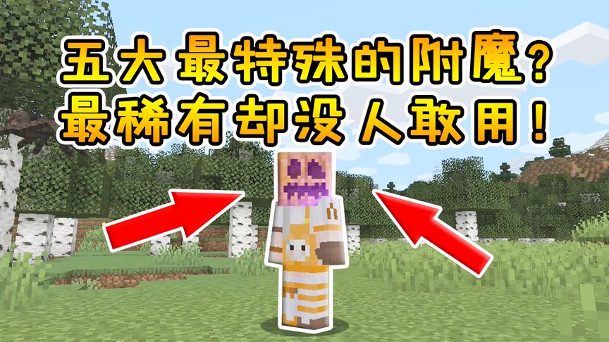 我的世界盘点:MC五大最特殊附魔!最后一个最稀有却没人敢用!