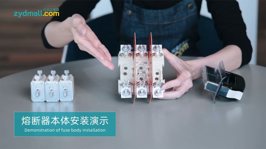 西门子熔断器三联座 3NH40302C的安装演示