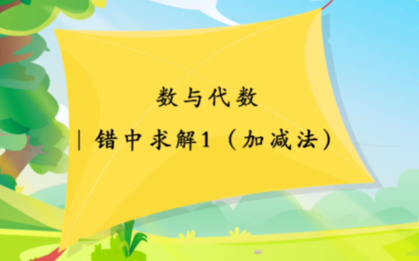 【小学数学百大知识点】|数与代数|错中求解2(加减法)|三年级