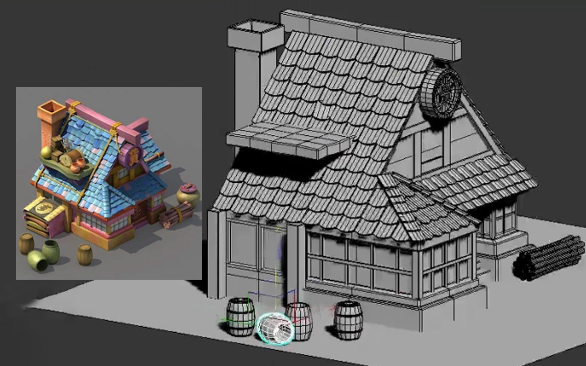 3DMAX建模,3DMAX场景建模,房屋建筑模型完整制作过程