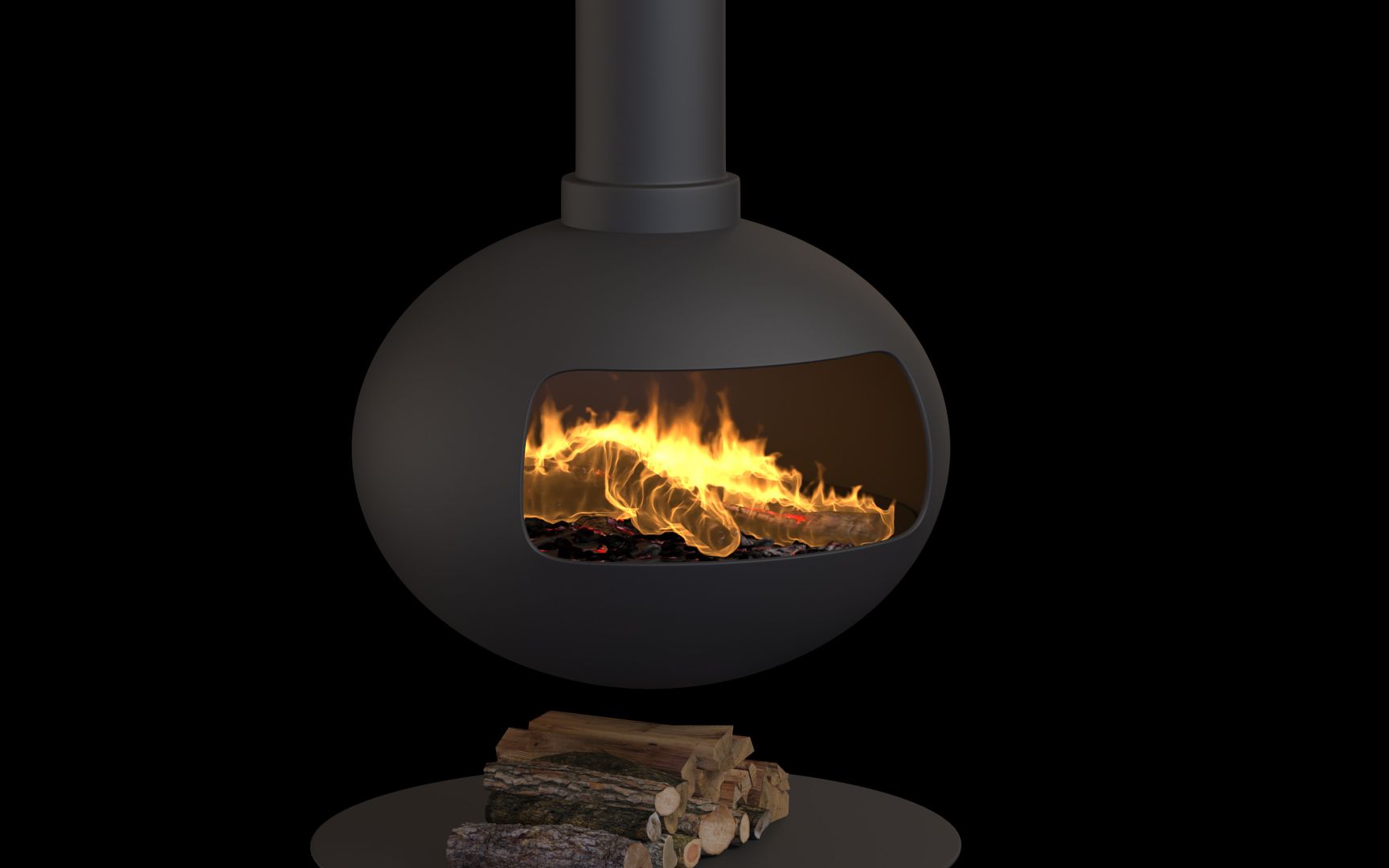 3Dmax流体插件火凤凰制作壁炉效果