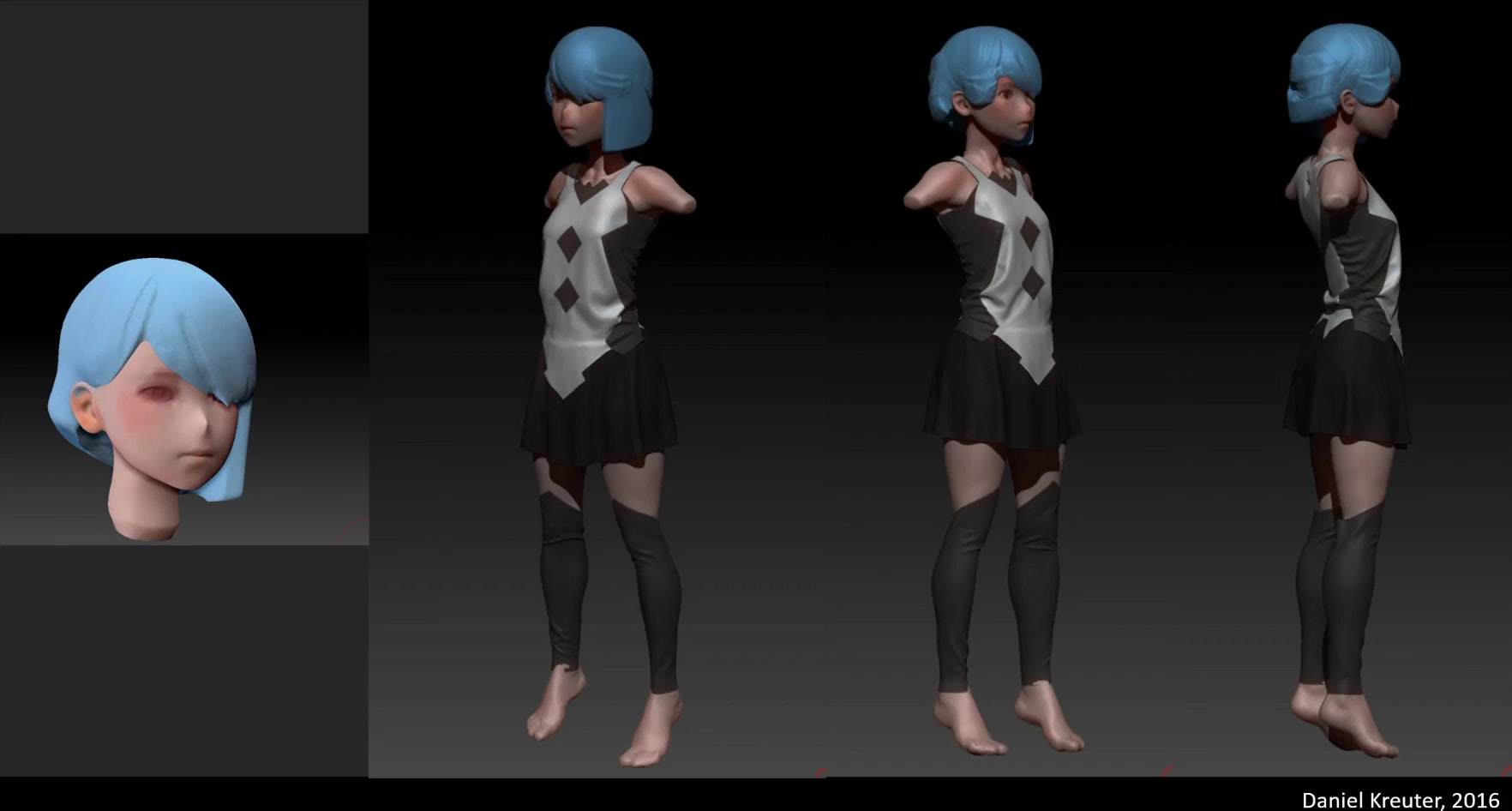 blender 2020年角色建模学习。作者:Daniel Kreuter,双语机翻版