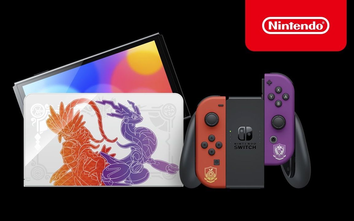 任天堂Switch 宝可梦朱紫OLED限定主机宣传片