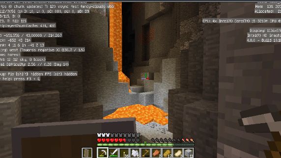 nor叔 我的世界萌新生存 04 向大峡谷进发,岩浆往外迸发