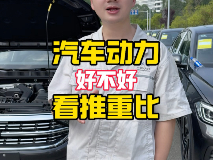 判断一台汽车的动力好坏,看的是推重比!推重比越大汽车就越有劲!