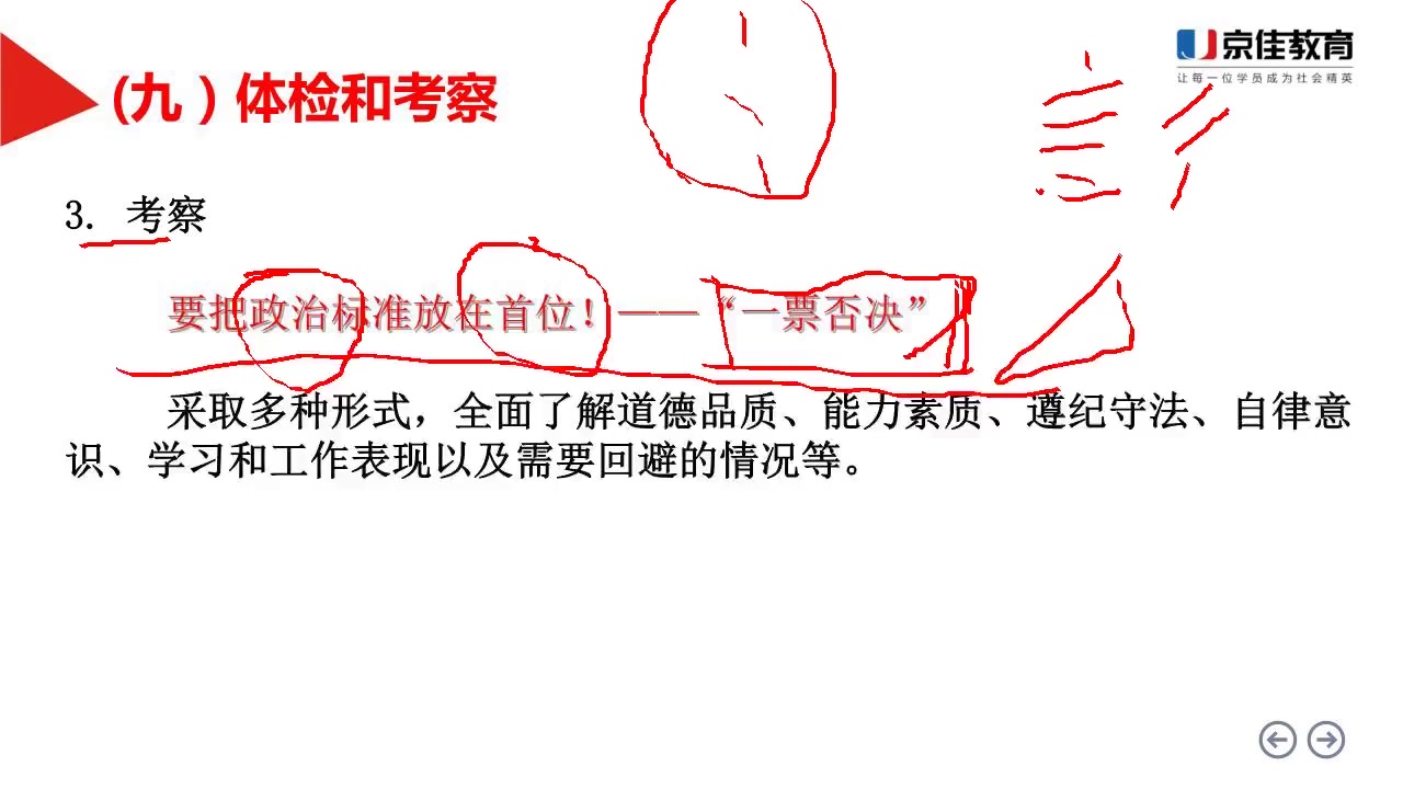 国考体检和考察