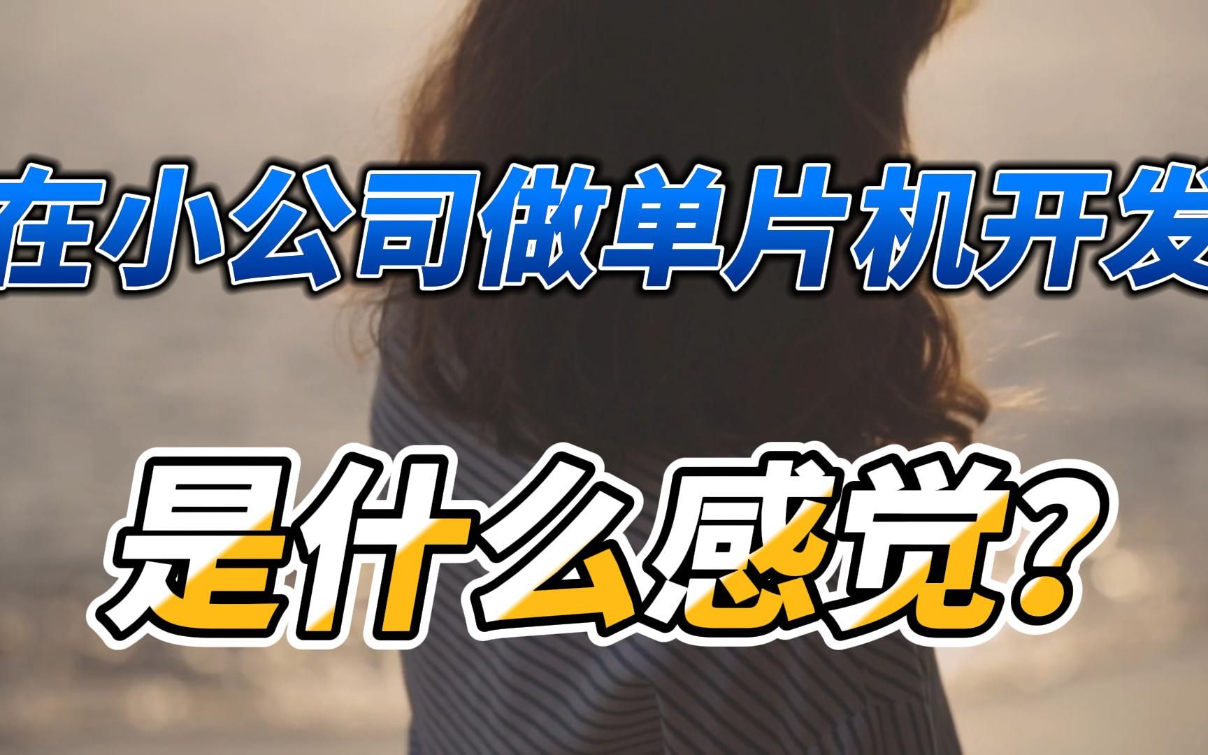 在小公司做单片机开发是什么感觉?