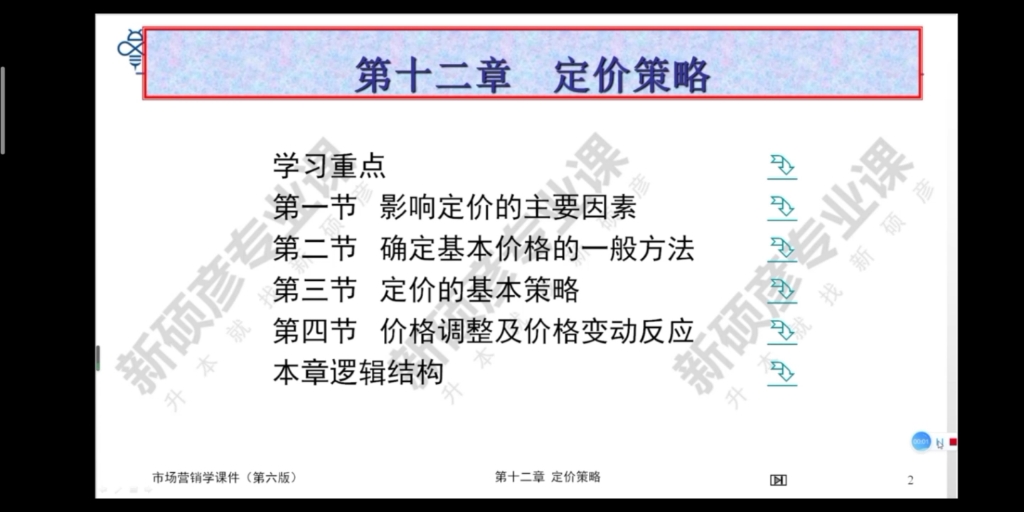 市场营销第12章定价策略