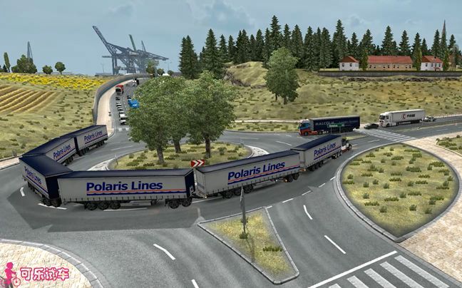 欧洲卡车模拟2_1.30 (公路列车 985马力改版389拉135吨六节货柜)