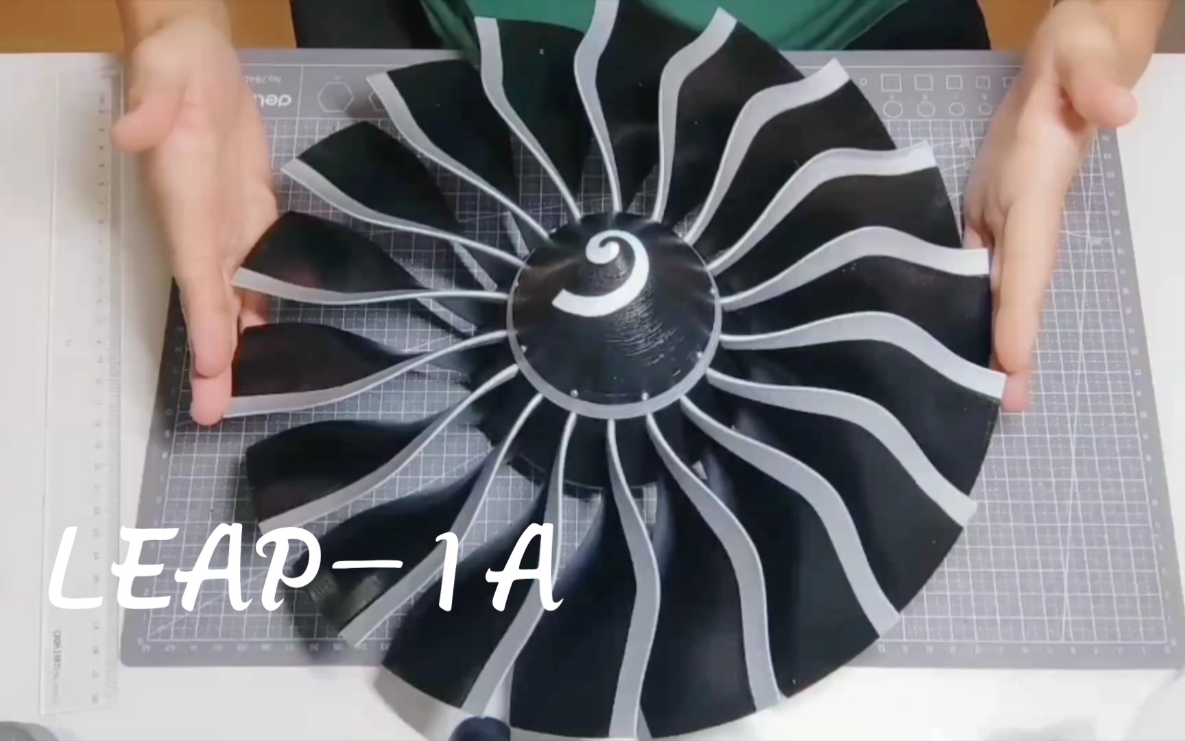 机务狗在家自制LEAP-1A发动机风扇,被Ta的美貌惊艳了!