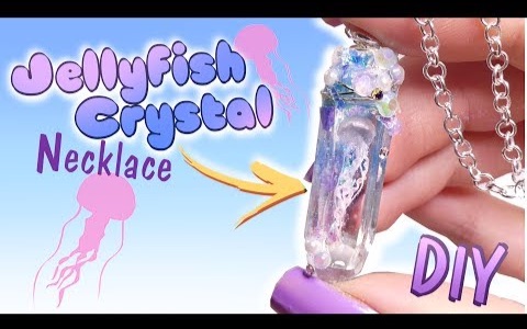 膜拜向)如何制作水晶水母项链 -- DIY Miniature Aquarium Charm