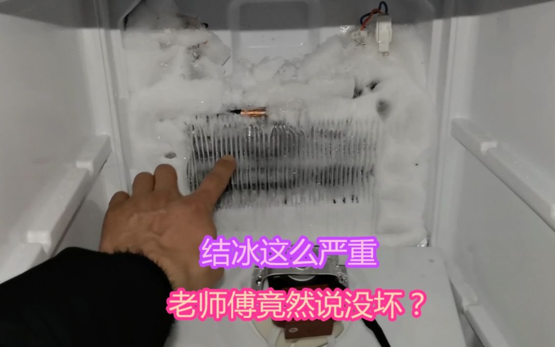 冰箱结冰很厚,20多年的维修工竟然说没坏?这到底坑我还是坑客户