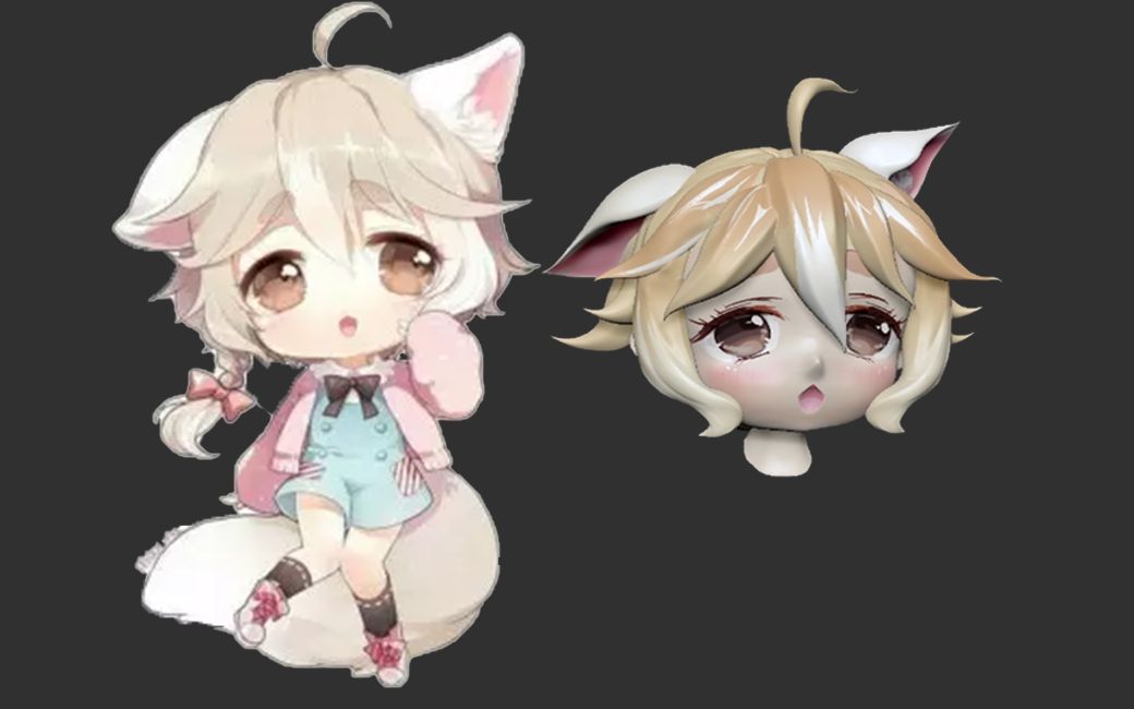 哇!这个小妲己好萌啊!超级Q弹!我是真没想到建模还有这好处!