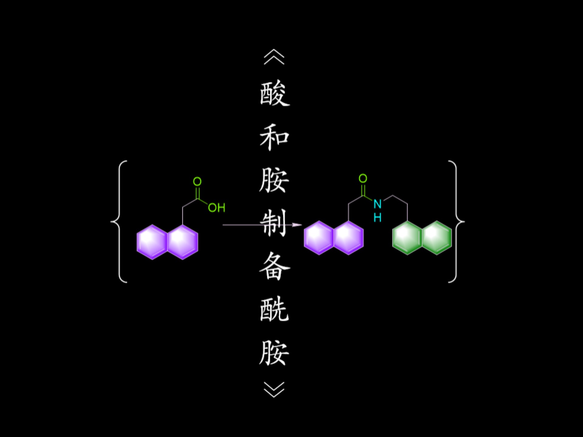 有机化学中,酸和胺合成酰胺的方法