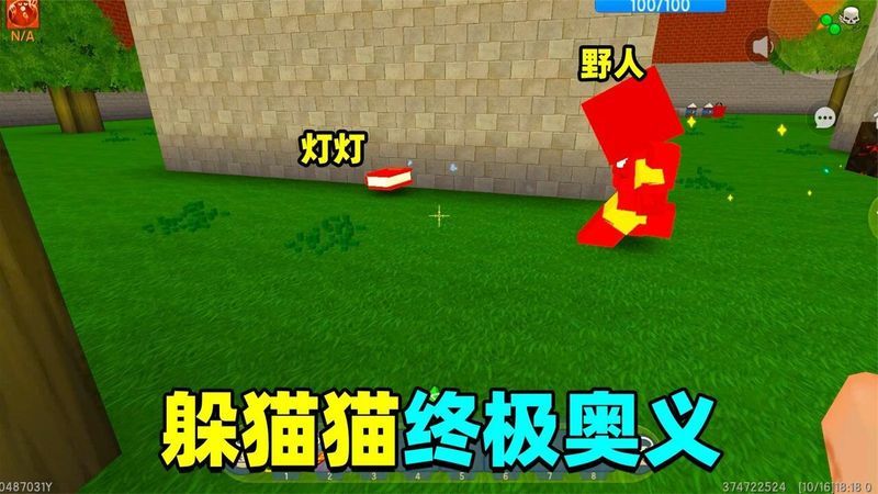 迷你世界:躲猫猫当抓捕者的终极奥义!就是找个队友让他替你抓