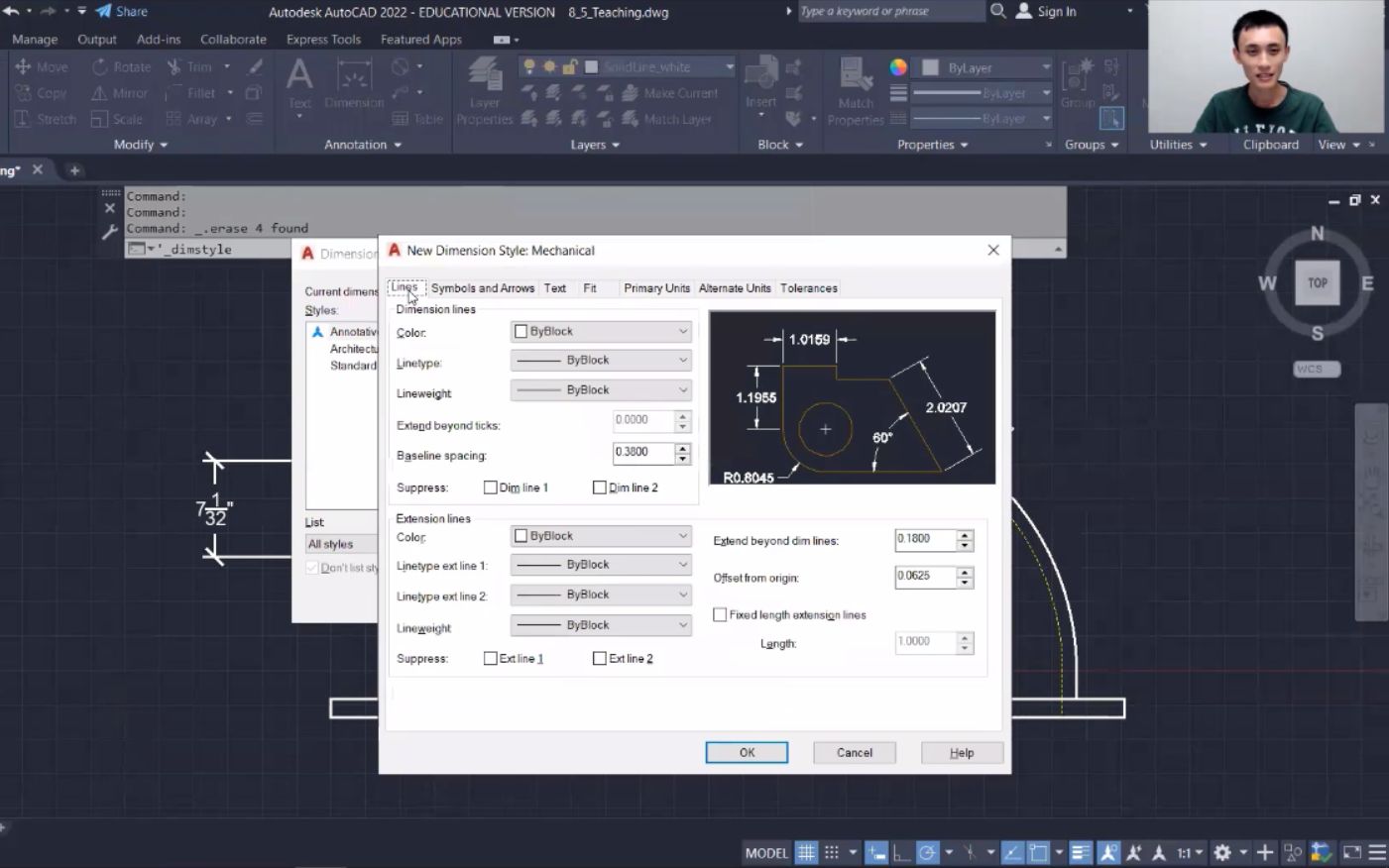 L15:AutoCAD 尺寸标注形式设置 | 尺寸标注 | AutoCAD | 新手上路 | ...