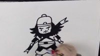 小岁简笔画教程:见过张飞的另一幅面孔吗?Q版的他简直太可爱了有没有