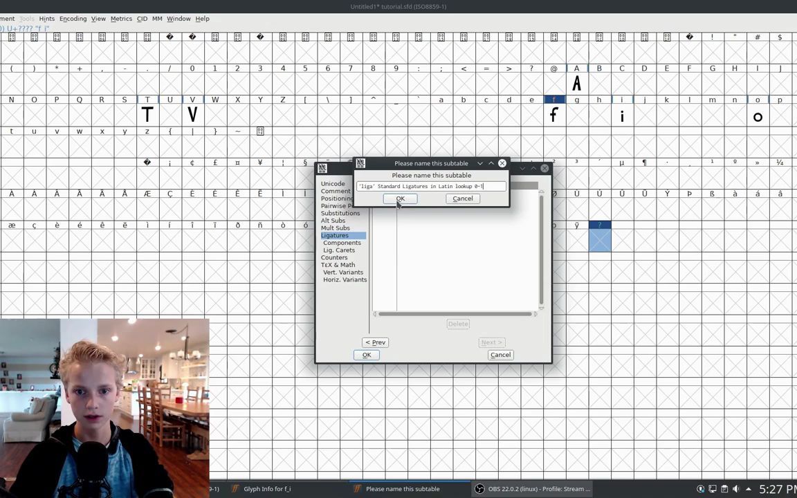 开源字体制作软件 fontforge 使用教程3中文字幕版