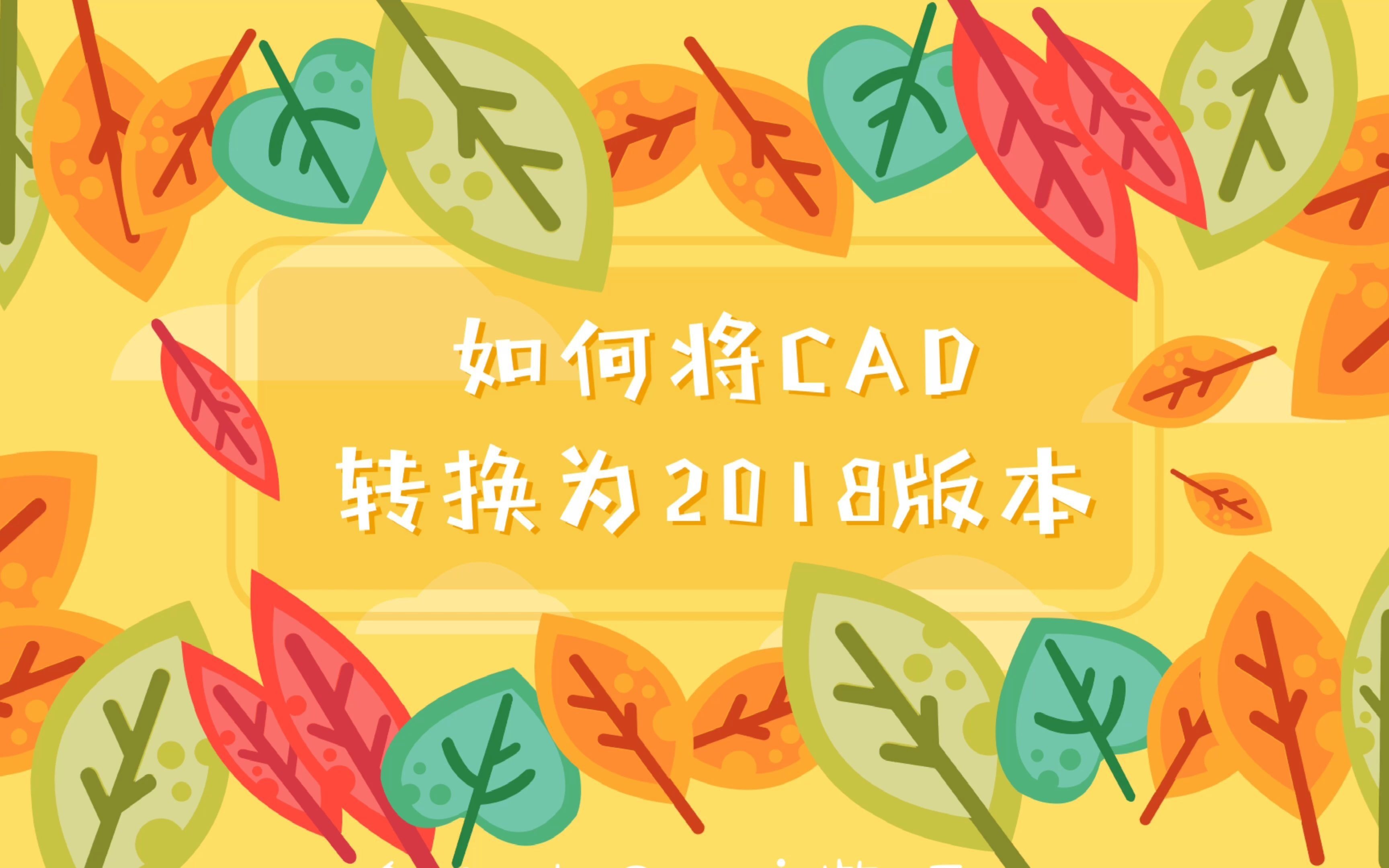 【风云CAD转换器】如何把CAD转换为2018版本?
