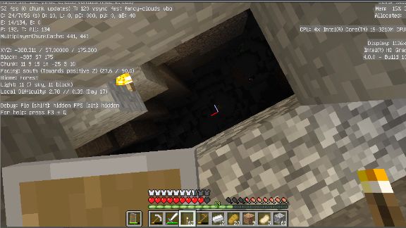 nor叔 我的世界萌新生存 06 家的下方有个巨大的矿洞