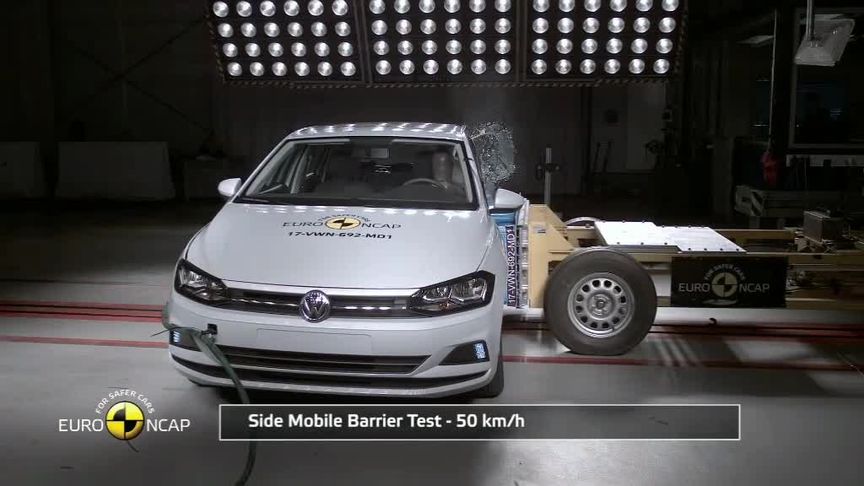 大众Polo的欧洲NCAP碰撞测试(2)#美国iihs碰撞测试