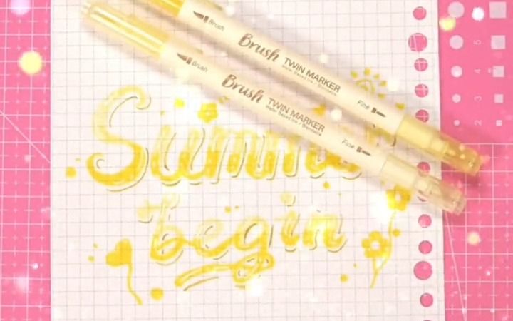 【英文花体】超好看Brush果冻字体,手账花体英文新手教程