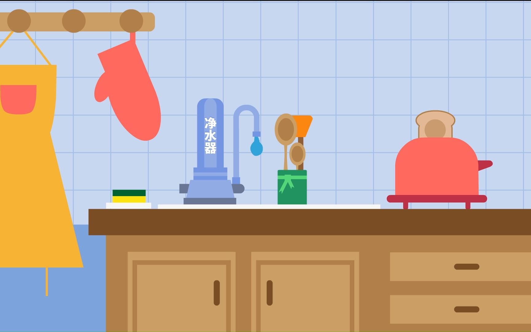 科普知识动画—家用净水器设备说明动画