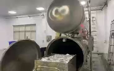 糯米藕杀菌锅使用现场 衡石杀菌锅厂家