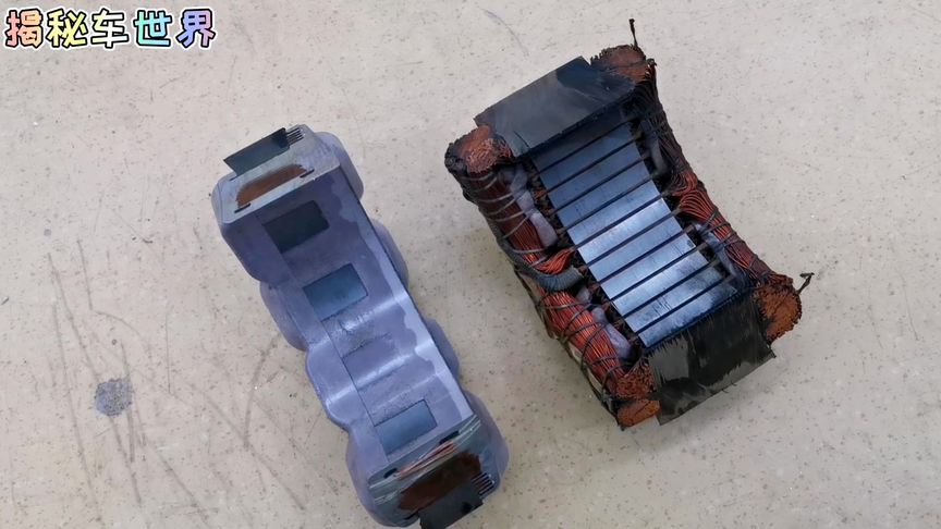 切割开丰田双擎混动电机,看看到底什么结构,销量这么好