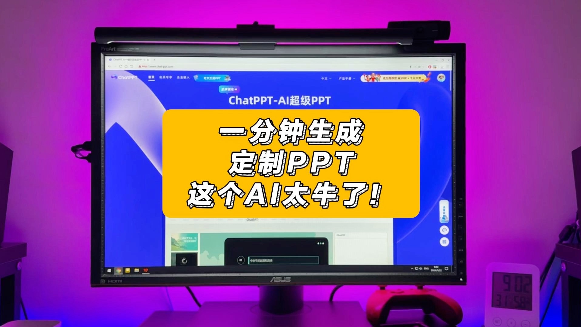 哇塞,发现一个超好用的生成PPT的AI!