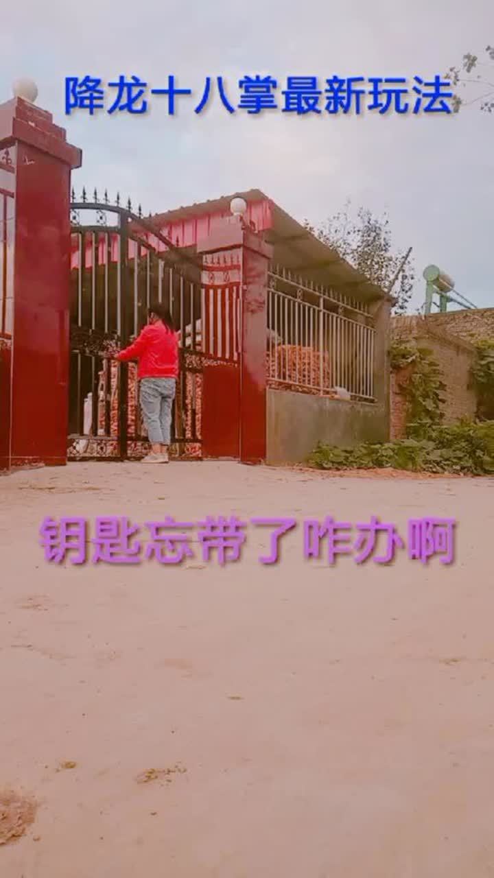 教你一个忘带钥匙开门的方法绝对万灵教程已出!