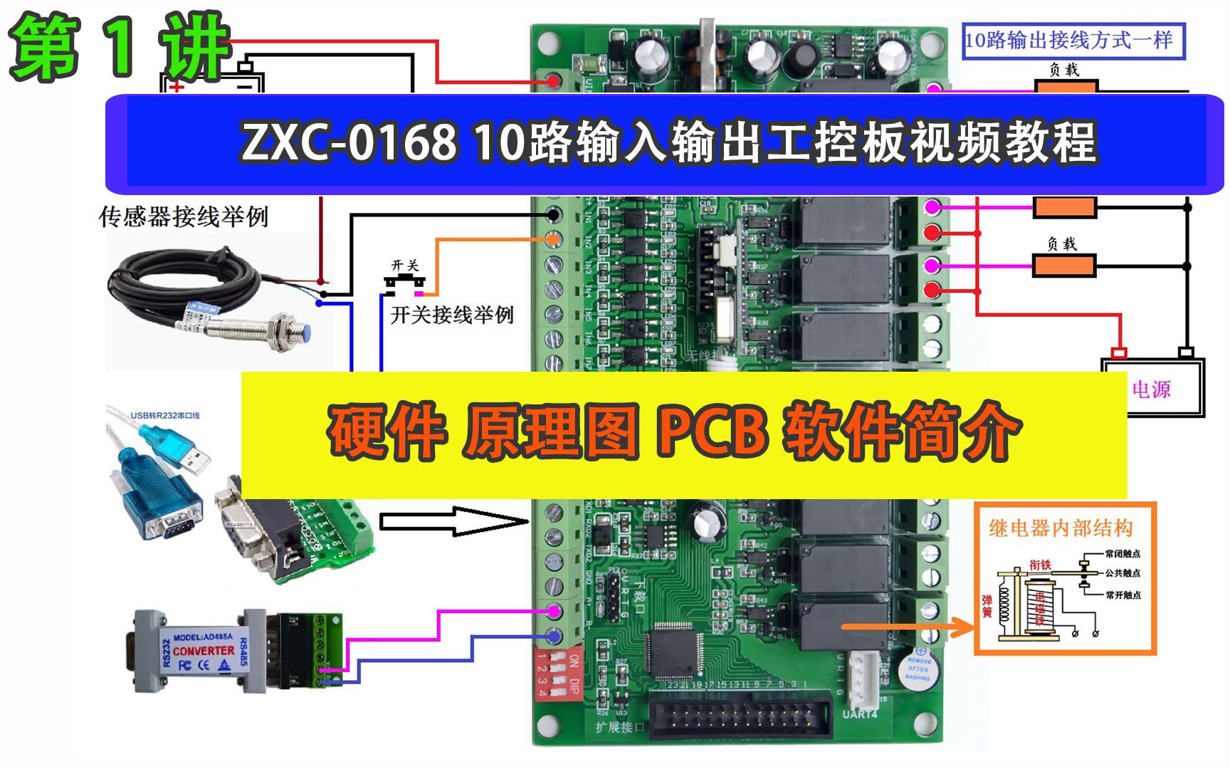 ZXC-0168 第1讲 硬件 原理图 PCB 软件简介 工控电路板设计 原理图 C...