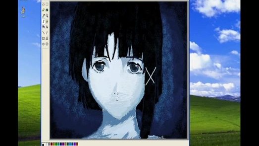 (过程)用winxp系统自带的画图软件画lain 第二弹