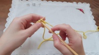 下针(平针)的织法
