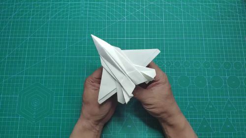 仿真模型纸飞机SU57战斗机一步一步教你来折