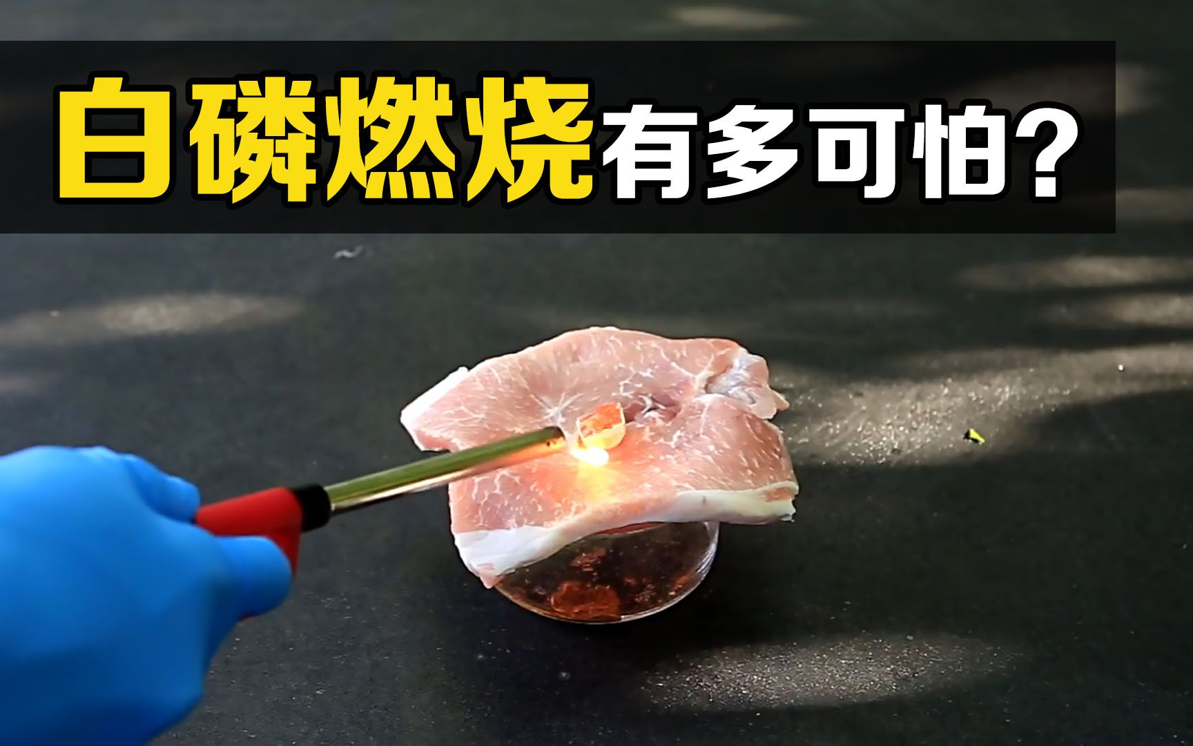 白磷:一种尿液中发现的神奇物质,把它放在猪肉上,可怕的一幕发生了