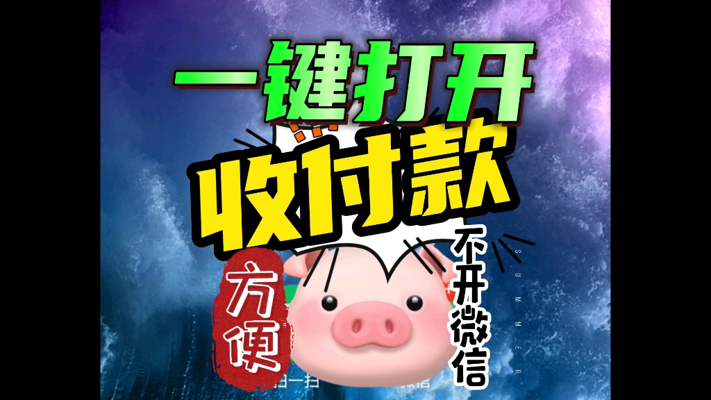 一键打开收付款 微信付款不用等 方便wx04