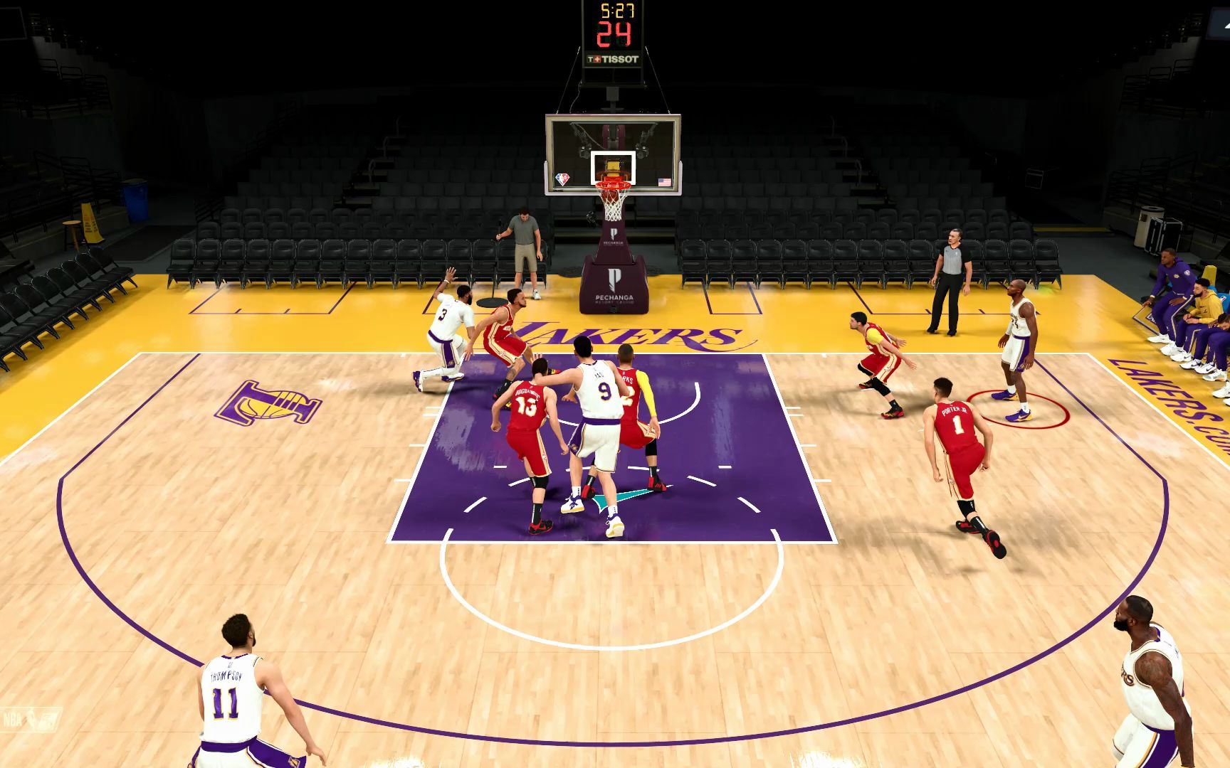 Nba 2k22 科比招牌标志性背身后仰跳投慢动作