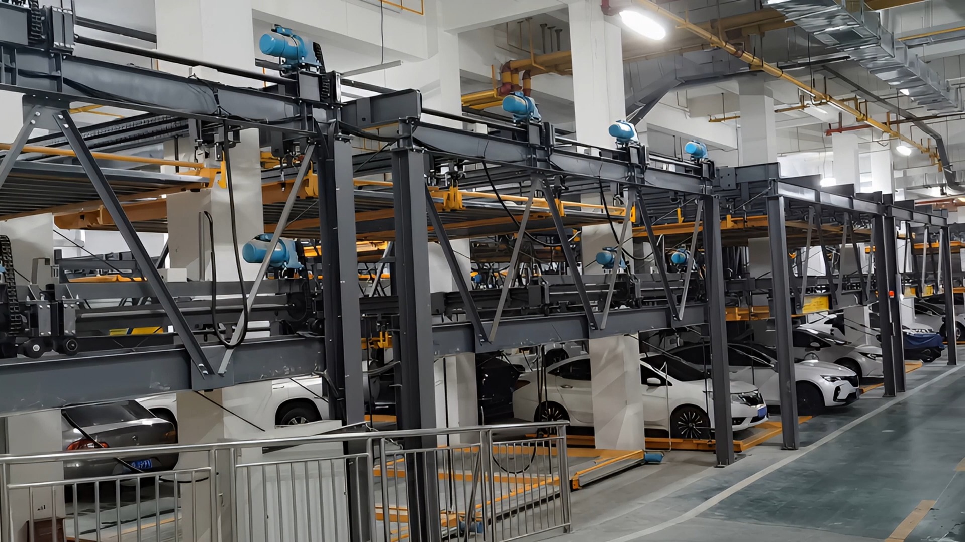 四柱立体车库租赁 二层定制立体车库回购 简易机械停车场租用 垂直...